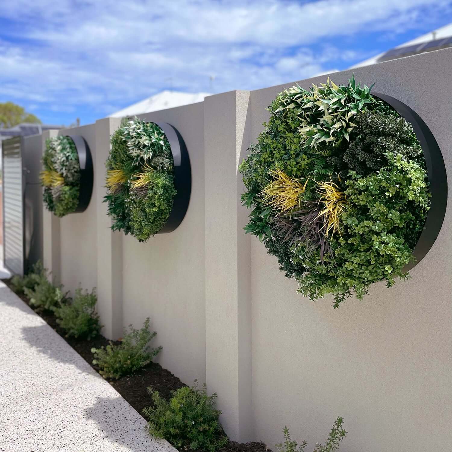 Artificial Vertical Garden Discs Designer Vertical Gardens