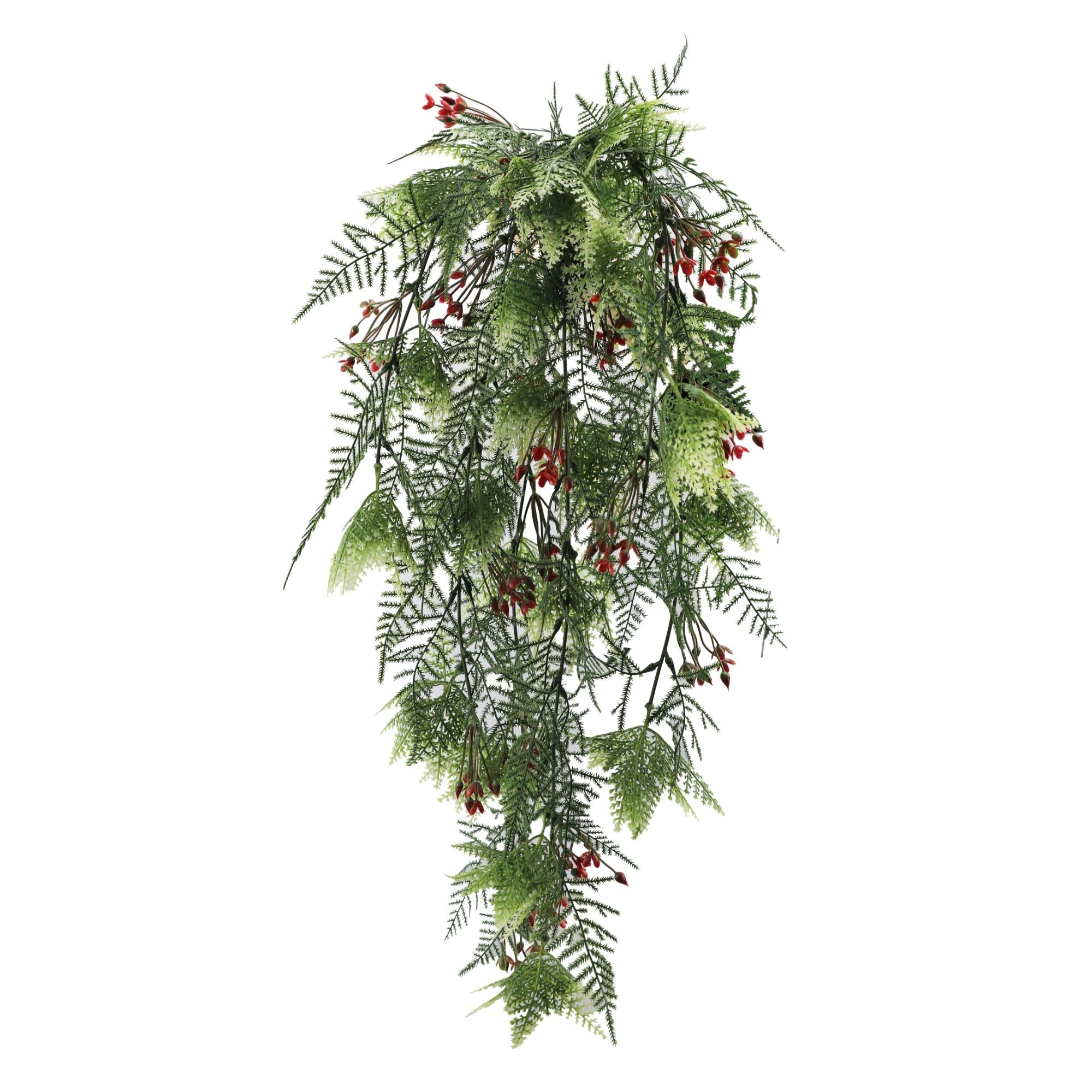 Artificial Hanging Christmas Myrtle And Flowering Holly UV Resistant 7 ...