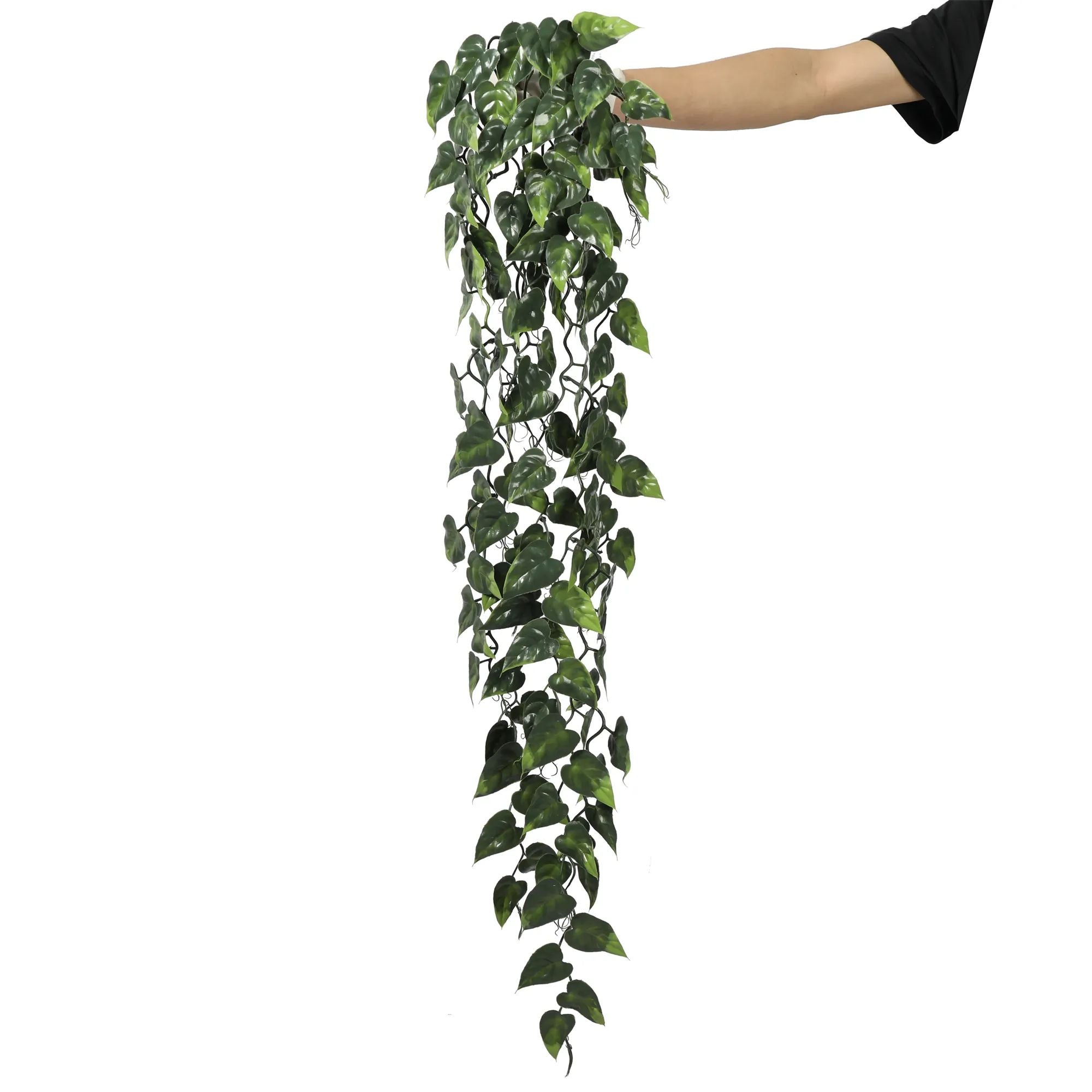 Hanging Artificial Pothos / Philodendron Plant UV Resistant 105cm ...